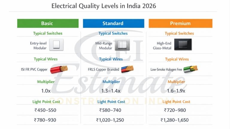 Electrical Cost Per Point in India 2026 – Latest Rates, Point-wise ...