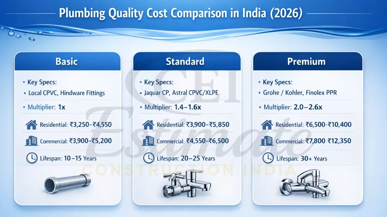 Plumbing Cost Per Point in India 2026 – Latest Rates, Point-wise ...